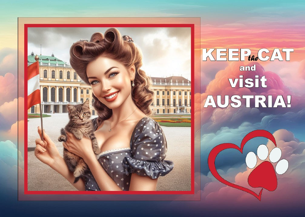 Fantasy Art (T053) - 1. Keep the Cat and Visit - Austria| Postcards Market