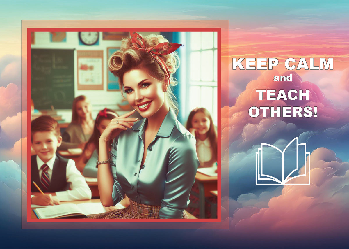 Fantasy Art (T042) - Keep Calm and Teach Others| Postcards Market