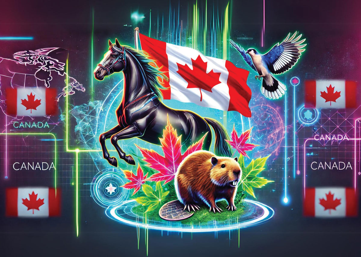 Imaginary Art: Futuristic National Symbols, Canada 07| Postcards Market