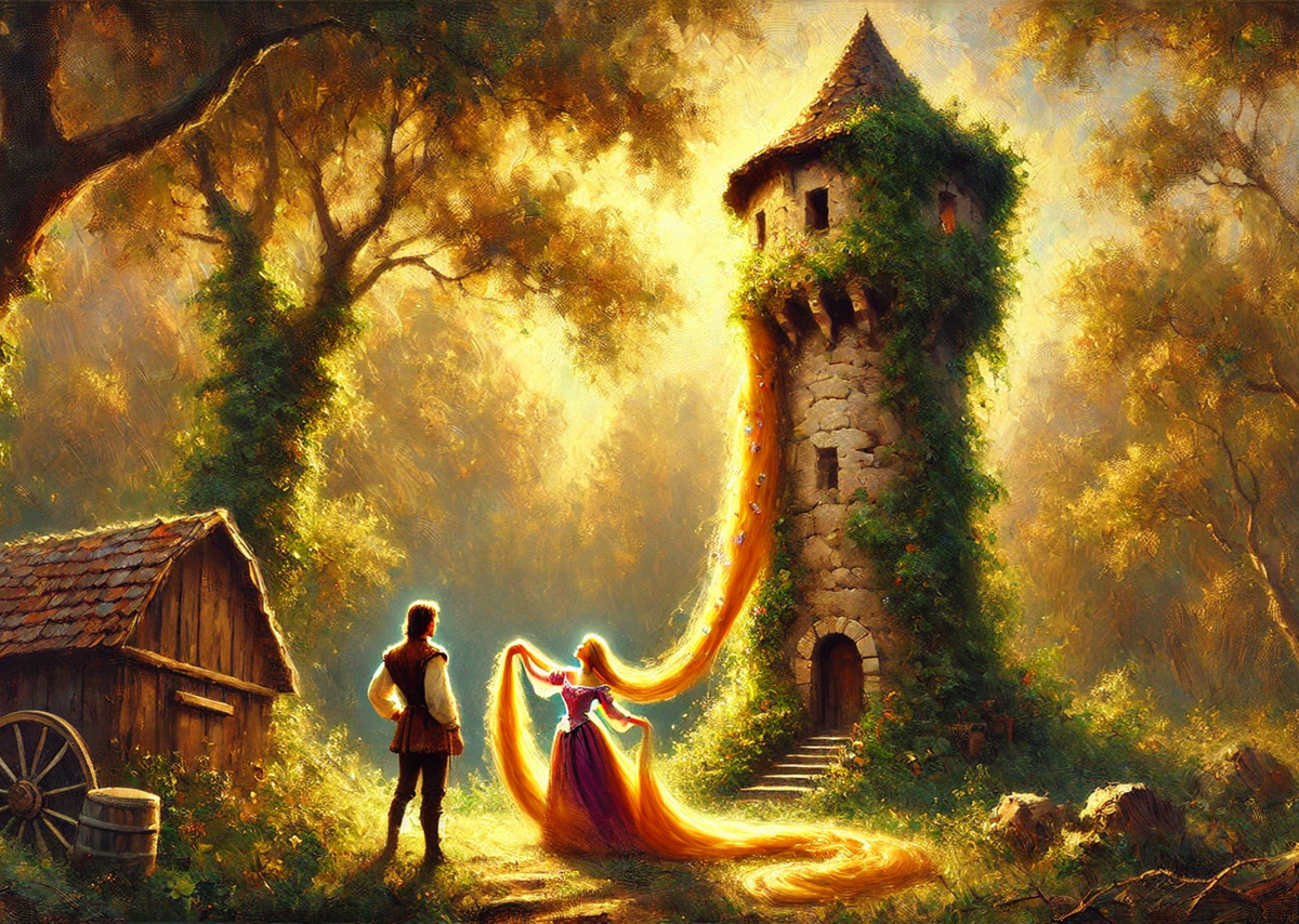 Postcard Fantasy: "Do you know the story?" No.14 Rapunzel| Postcards Market