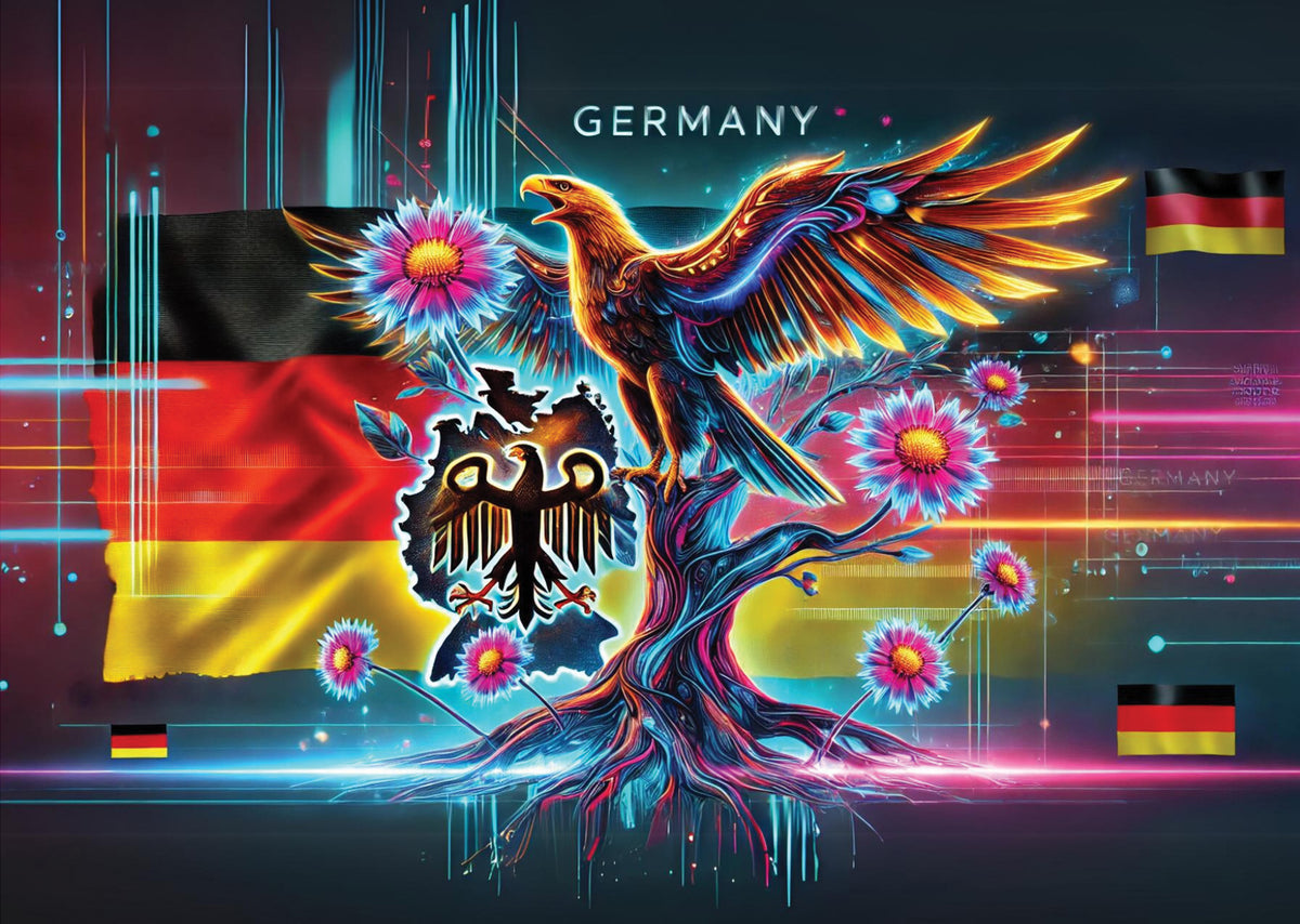 Imaginary Art: Futuristic National Symbols, Germany _v3 15| Postcards ...