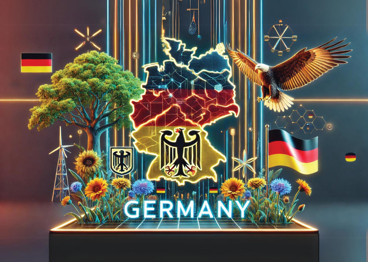 Imaginary Art: Futuristic National Symbols, Germany _v2 15| Postcards ...