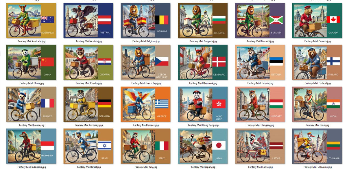 Collector's Pack: Imaginary Art: Fantasy Mail Delivery - set of all 50 ...