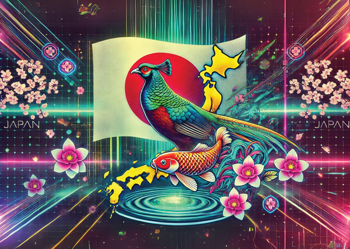 Imaginary Art: Futuristic National Symbols, Japan 24| Postcards Market
