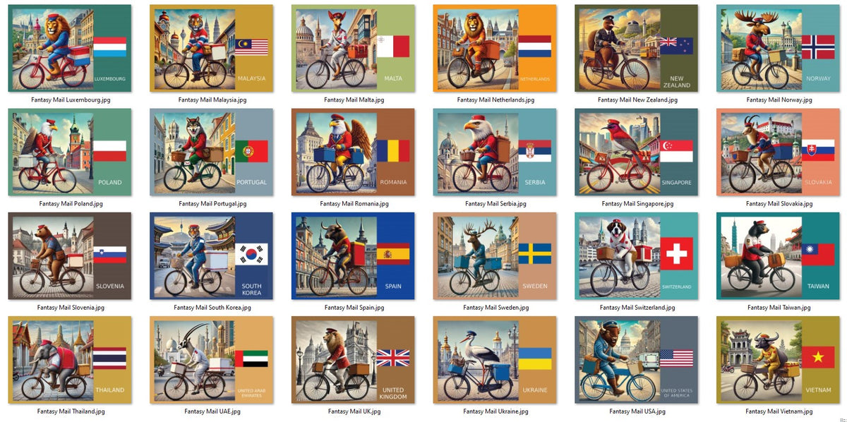 Collector's Pack: Imaginary Art: Fantasy Mail Delivery - set of all 50 ...