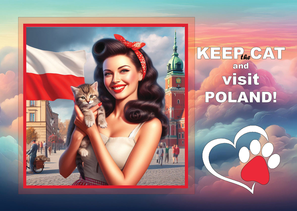 Fantasy Art - 32. Keep the Cat and Visit - Poland _ v2| Postcards Market