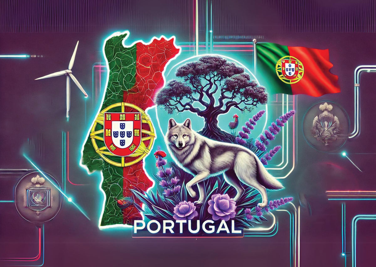 Imaginary Art: Futuristic National Symbols, Portugal 34| Postcards Market