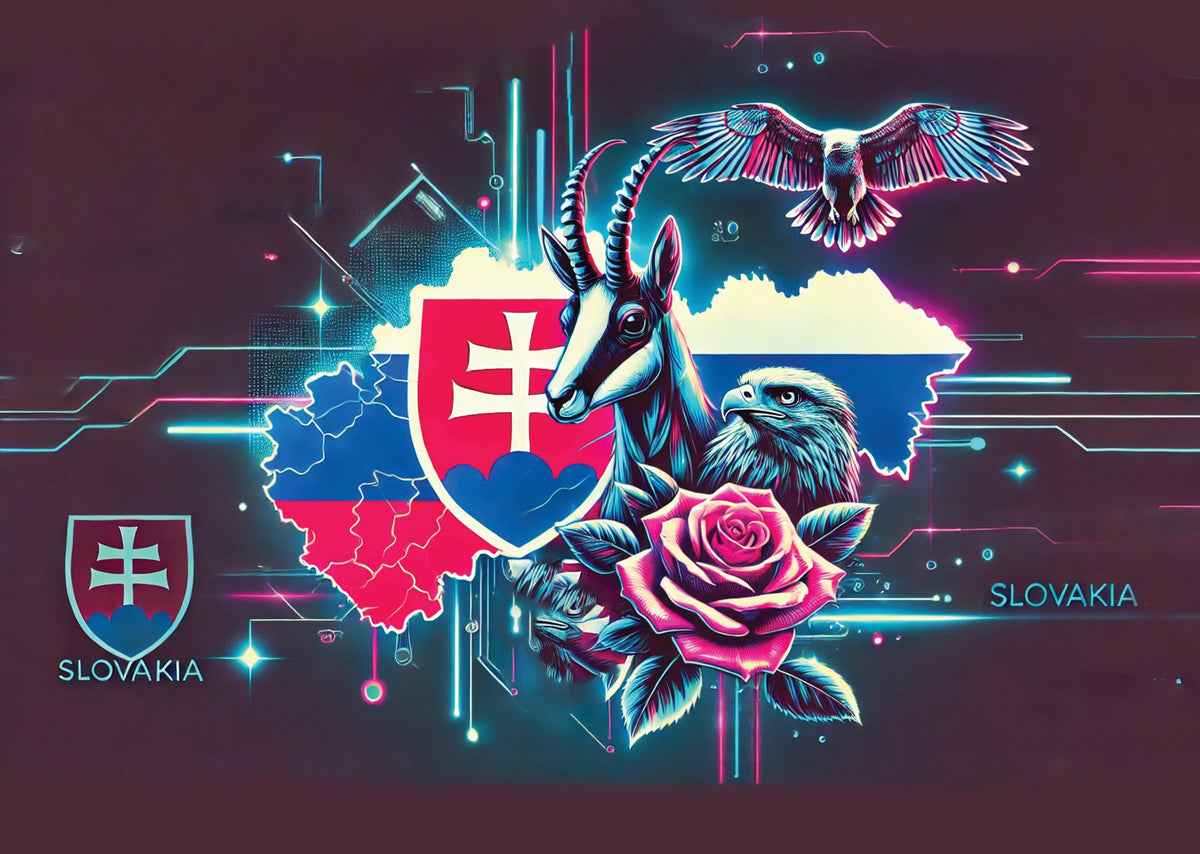 Imaginary Art: Futuristic National Symbols, Slovakia 39| Postcards Market