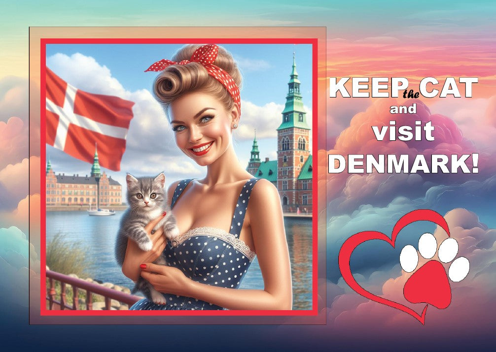 Fantasy Art (HB38) - 7. Keep the Cat and Visit - Denmark| Postcards Market