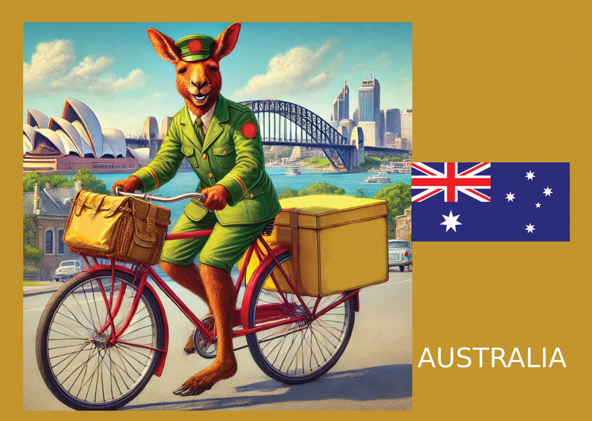 Imaginary Art: Fantasy Mail Delivery, Australia| Postcards Market
