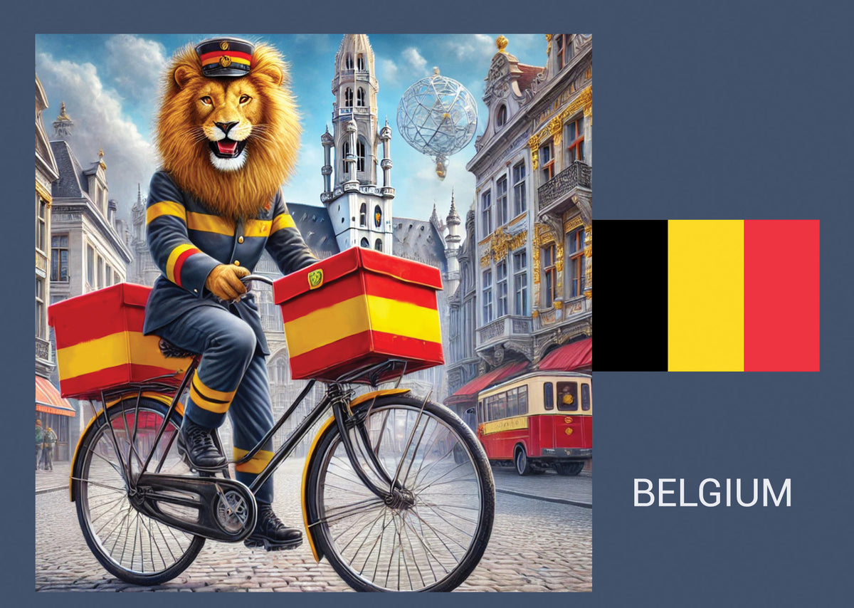 Imaginary Art: Fantasy Mail Delivery, Belgium| Postcards Market