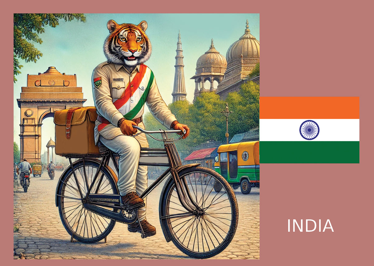 Imaginary Art: Fantasy Mail Delivery, India| Postcards Market