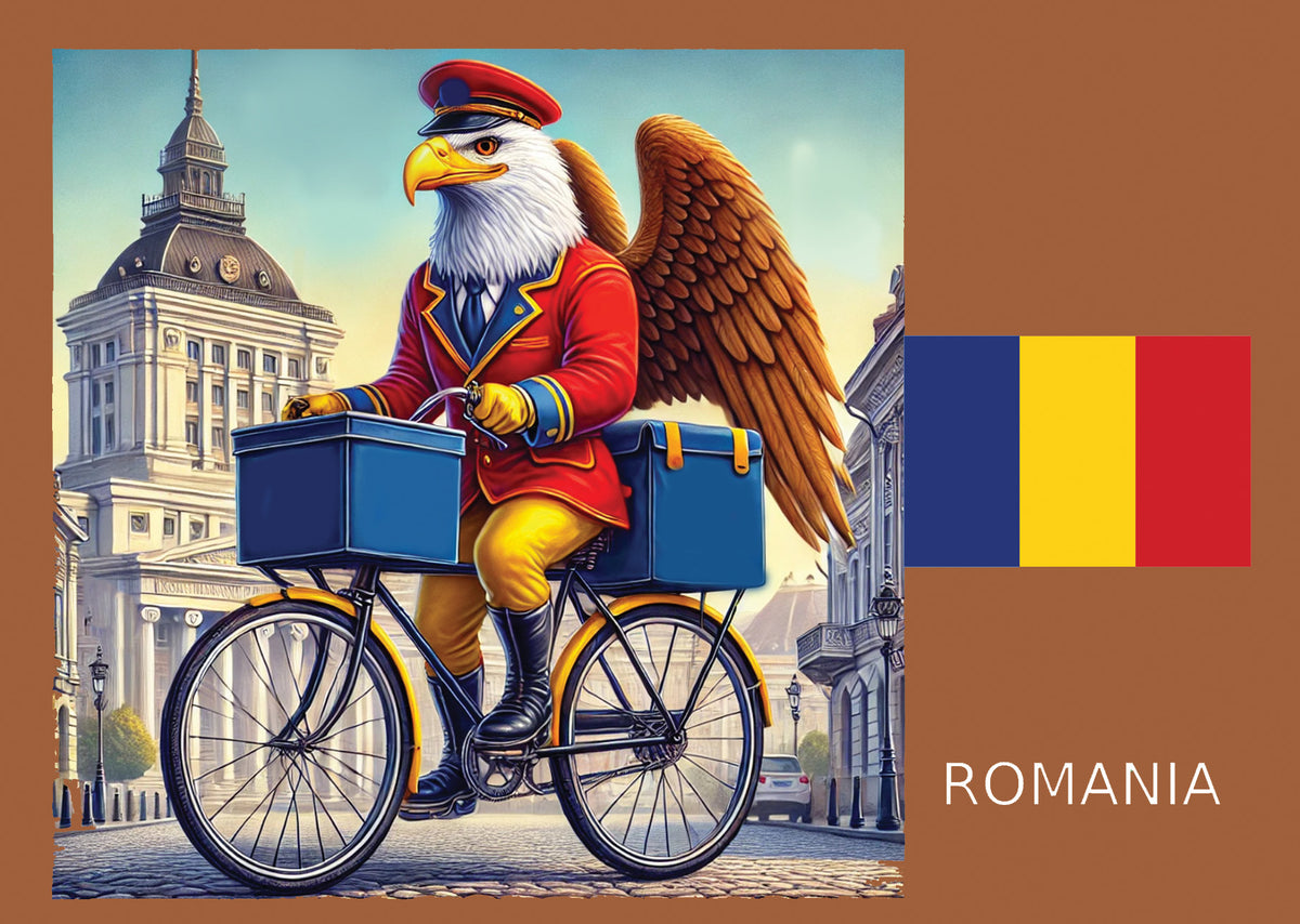 Imaginary Art: Fantasy Mail Delivery, Romania| Postcards Market