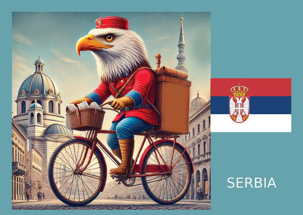 Imaginary Art: Fantasy Mail Delivery, Serbia| Postcards Market