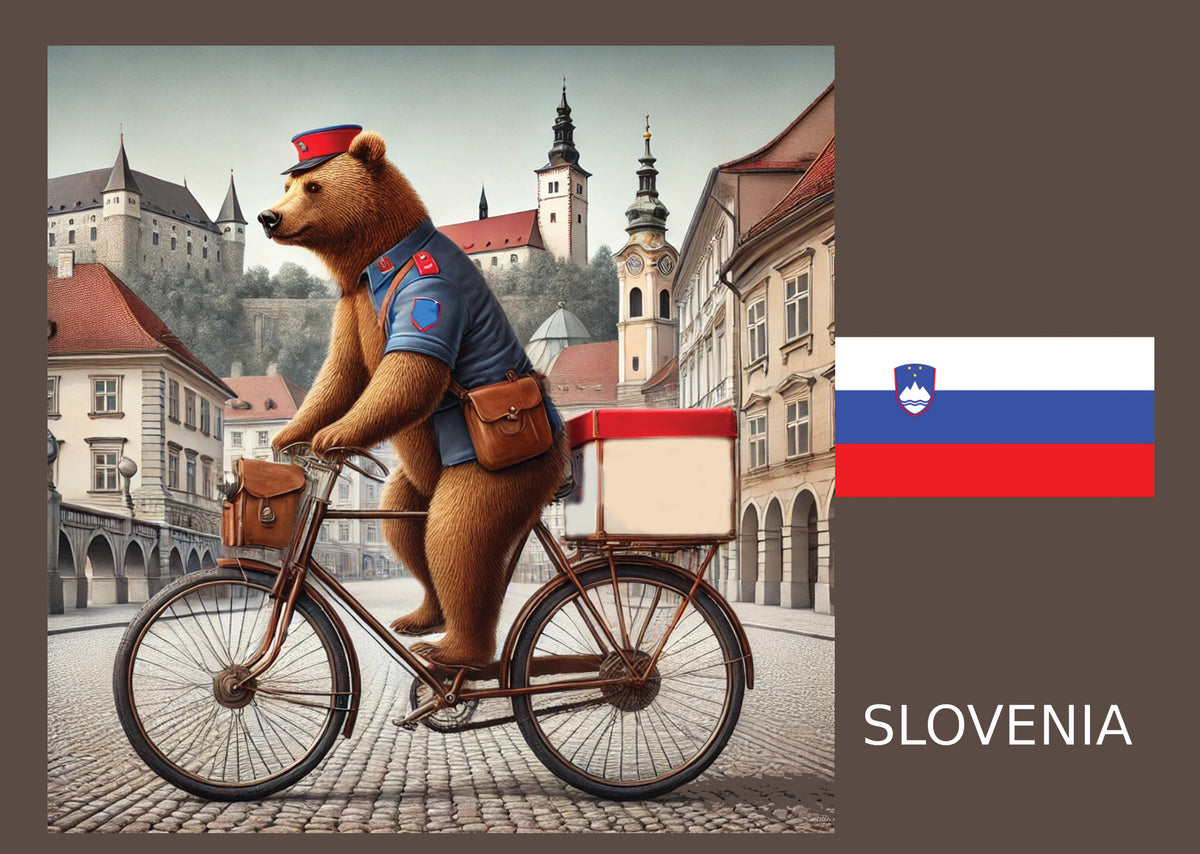 Imaginary Art: Fantasy Mail Delivery, Slovenia (HB09)| Postcards Market