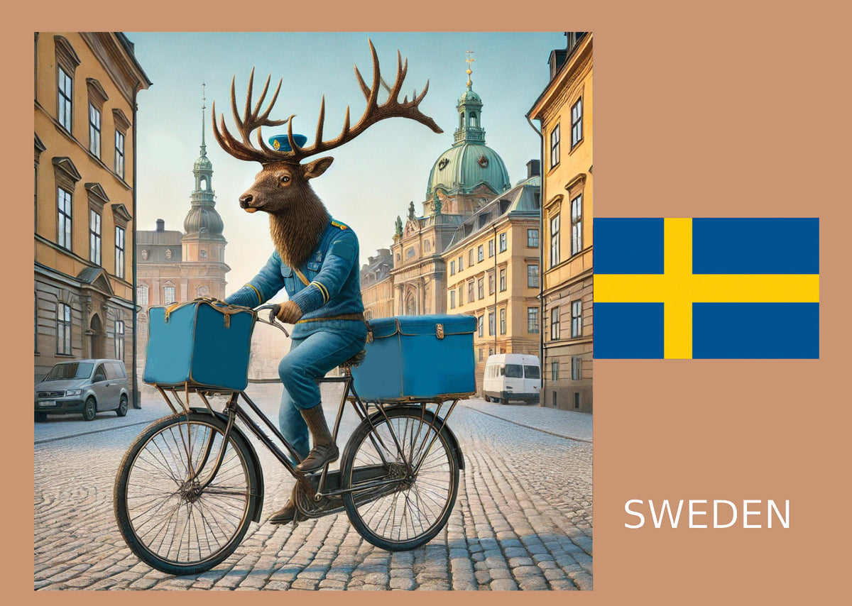 Imaginary Art: Fantasy Mail Delivery, Sweden| Postcards Market