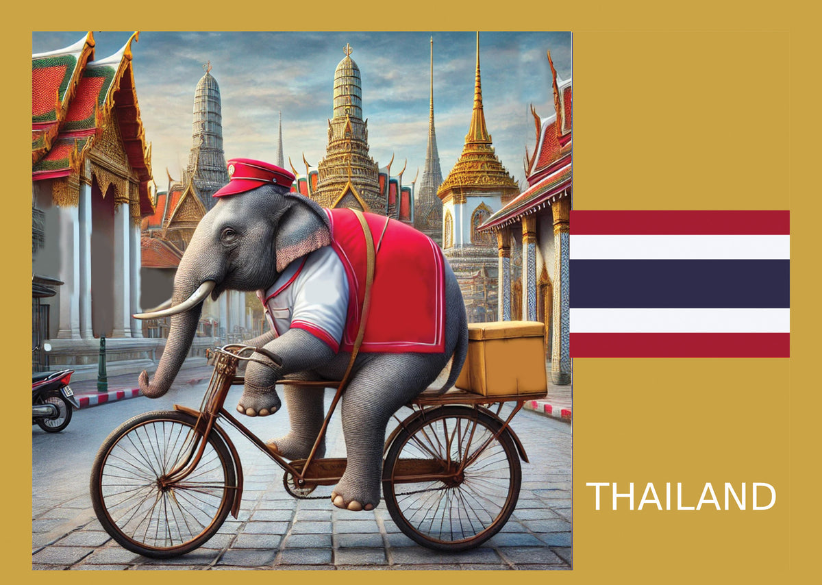 Imaginary Art: Fantasy Mail Delivery, Thailand| Postcards Market