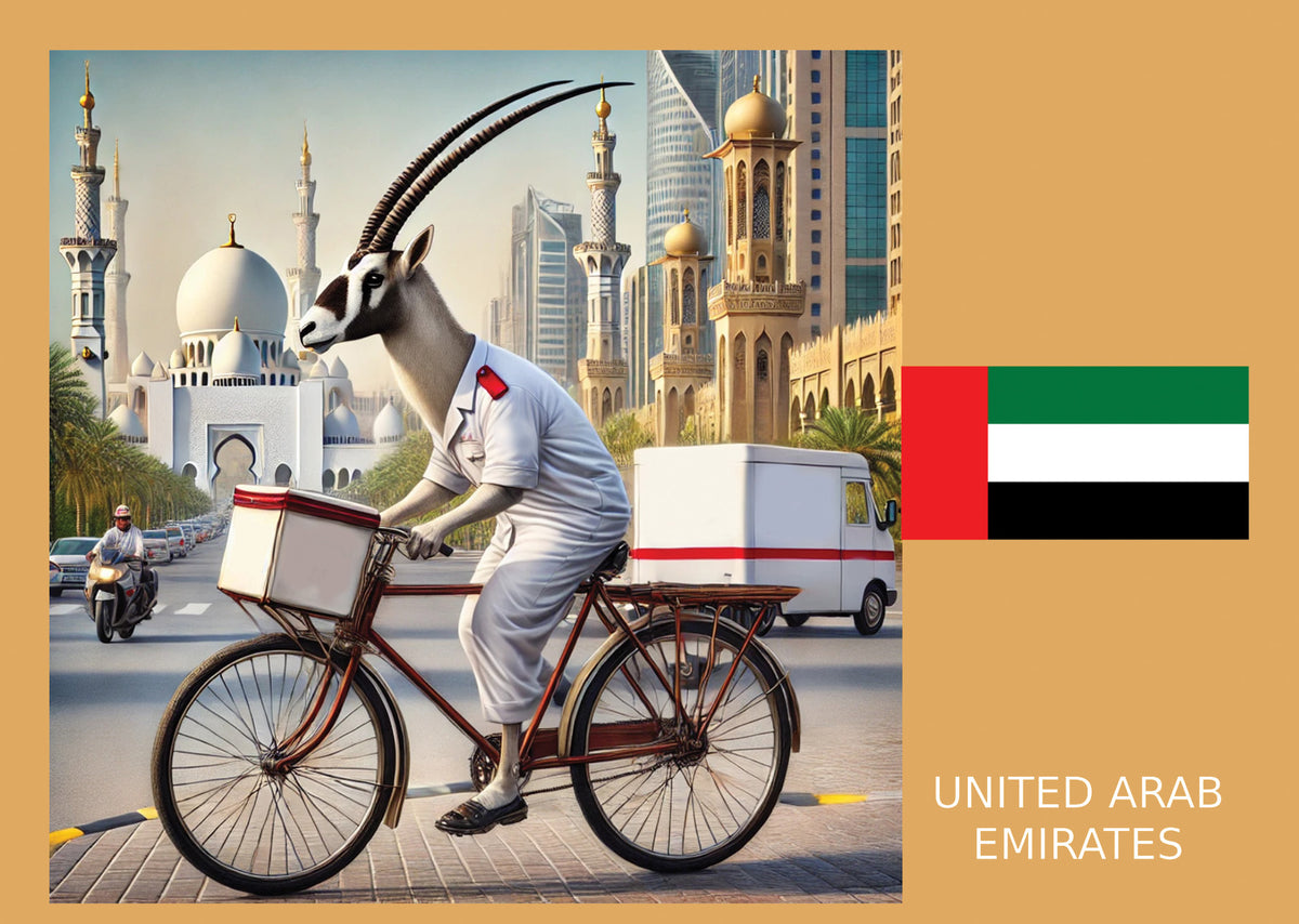Imaginary Art: Fantasy Mail Delivery, United Arab Emirates| Postcards ...
