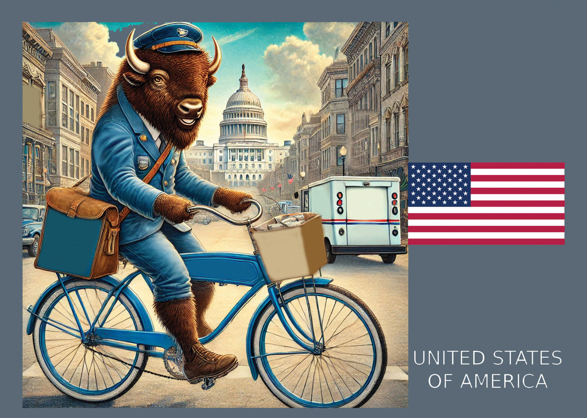 Imaginary Art: Fantasy Mail Delivery, United States of America ...