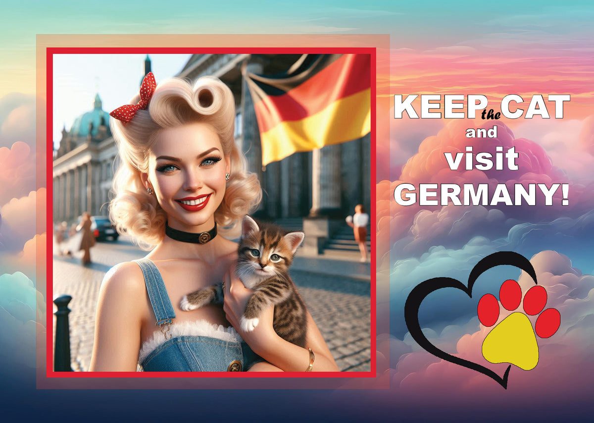 Fantasy Art (B004) - 43. Keep the Cat and Visit - Germany_v3| Postcards ...