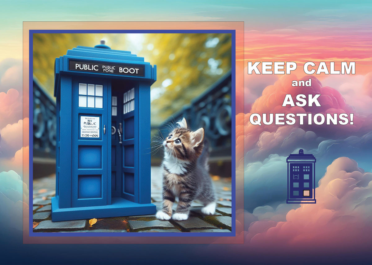 Fantasy Art (R039) - Keep Calm and Ask Questions| Postcards Market