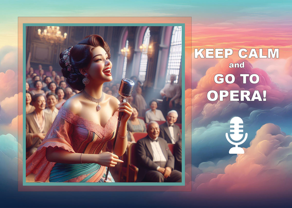 Fantasy Art (T033) - Keep Calm and Go to Opera| Postcards Market