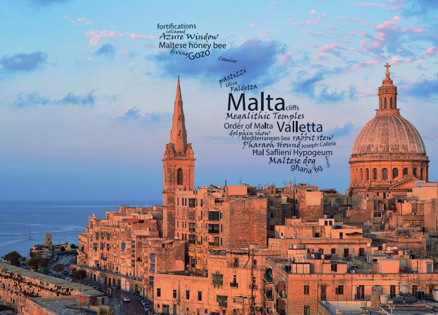 Word Cloud Photo: Malta| Postcards Market