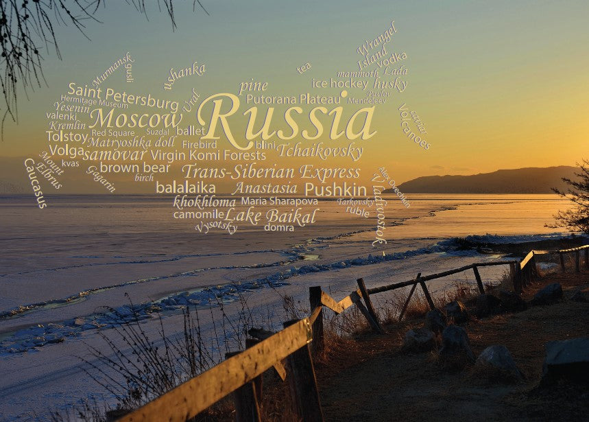 Word Cloud Photo: Russia| Postcards Market