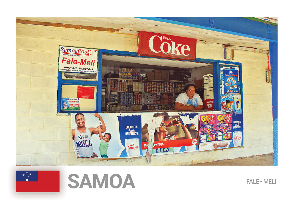 Amazing Places of the World M047: Samoa Fale-Meli Post Office ...
