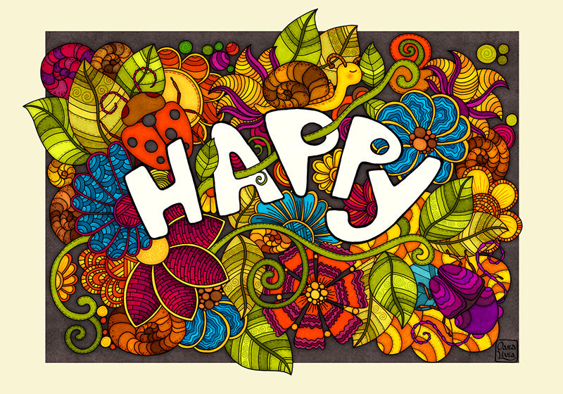 Colours T022: Happy| Postcards Market
