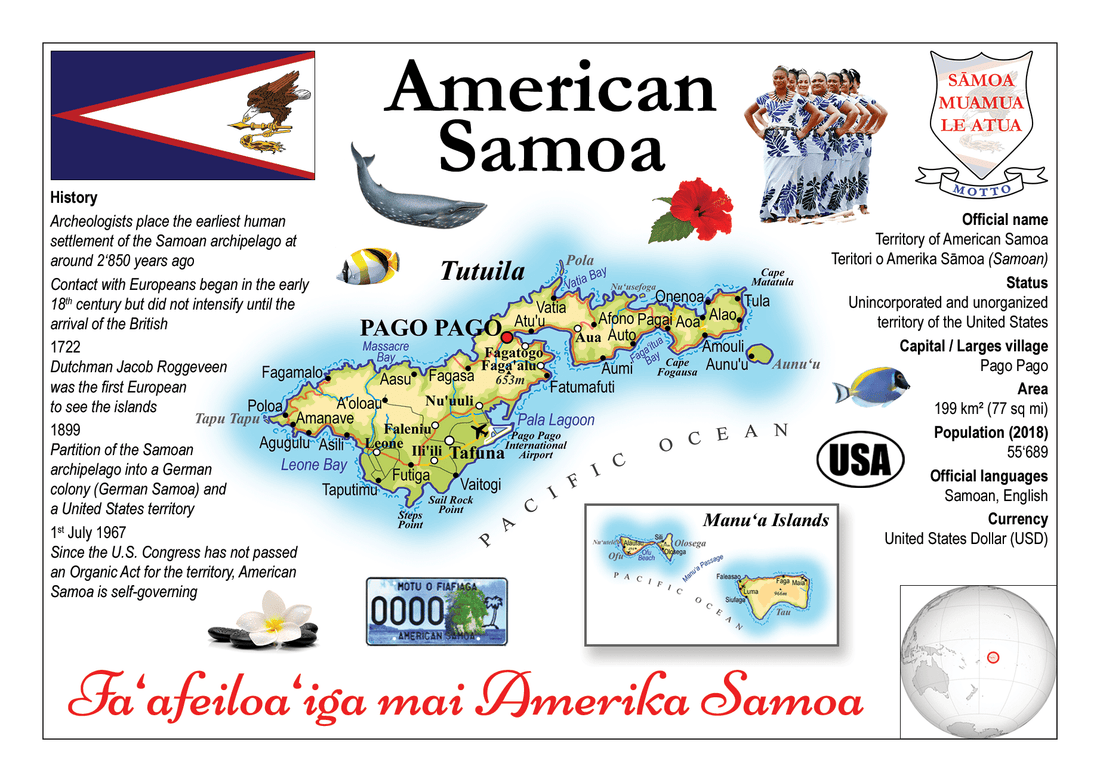 Oceania | American Samoa MOTW| Postcards Market