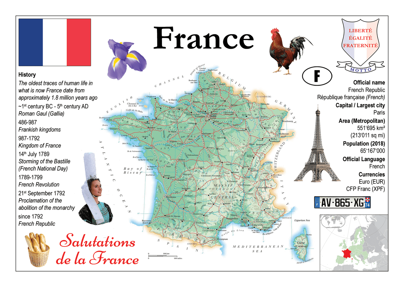 Maps of the world MOTW| Postcards Market