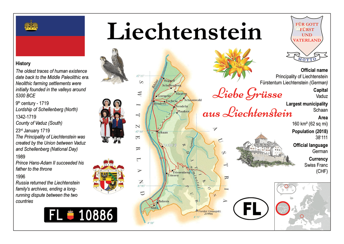 Europe | Liechtenstein MOTW| Postcards Market