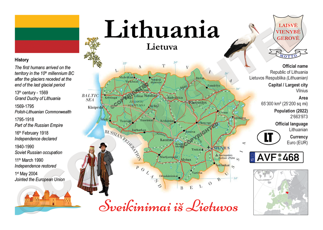 Europe | Lithuania MOTW| Postcards Market