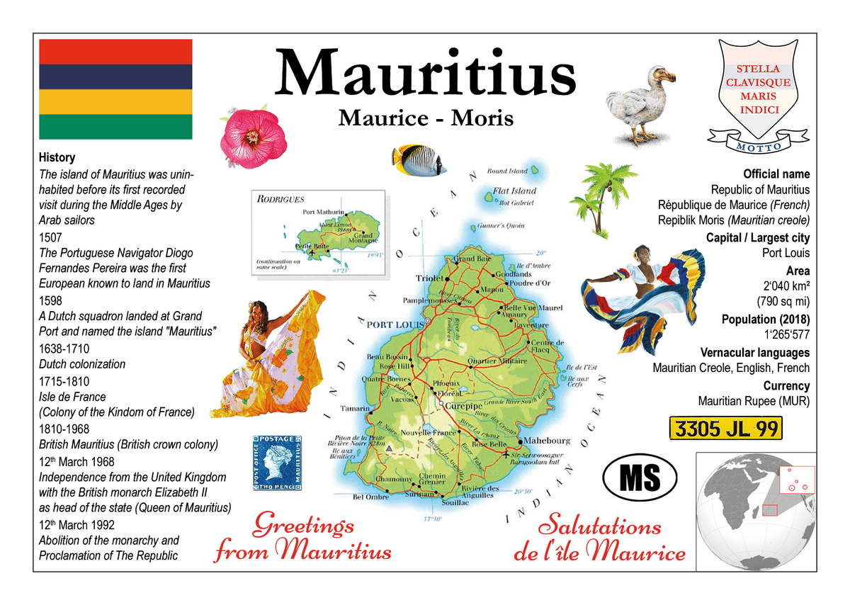 AFRICA | MAURITIUS MOTW| Postcards Market