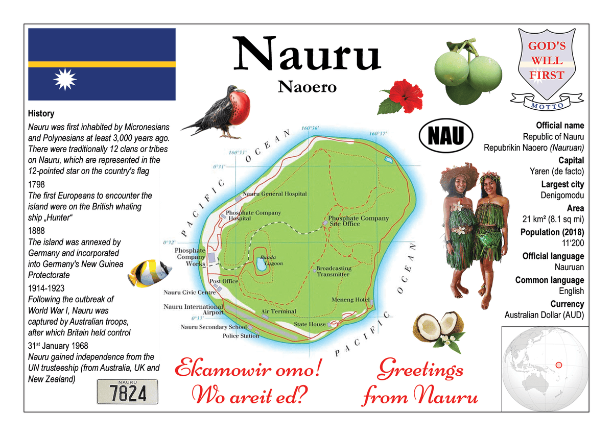Oceania | Nauru MOTW| Postcards Market