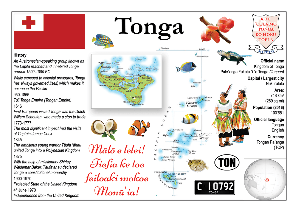 Oceania | Tonga MOTW| Postcards Market