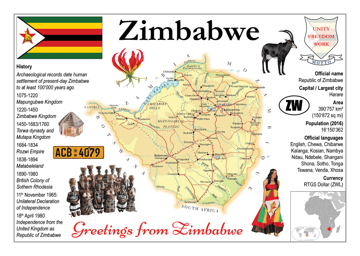 AFRICA | ZIMBABWE MOTW| Postcards Market