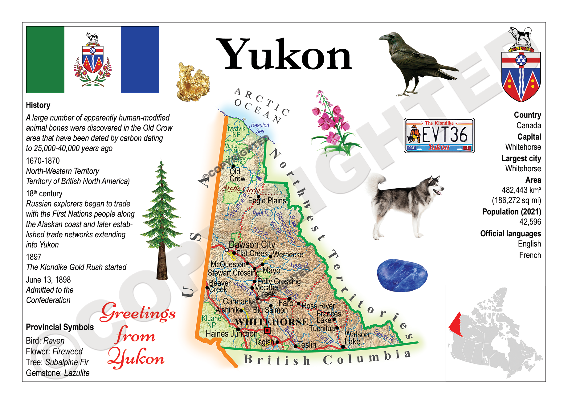 Old Crow Yukon Map