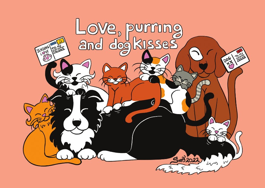 Drawings D062: Titina and Friends - Love, purring and dogkisses ...