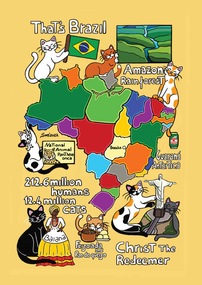 Drawings: Titina and Friends - Brazil| Postcards Market